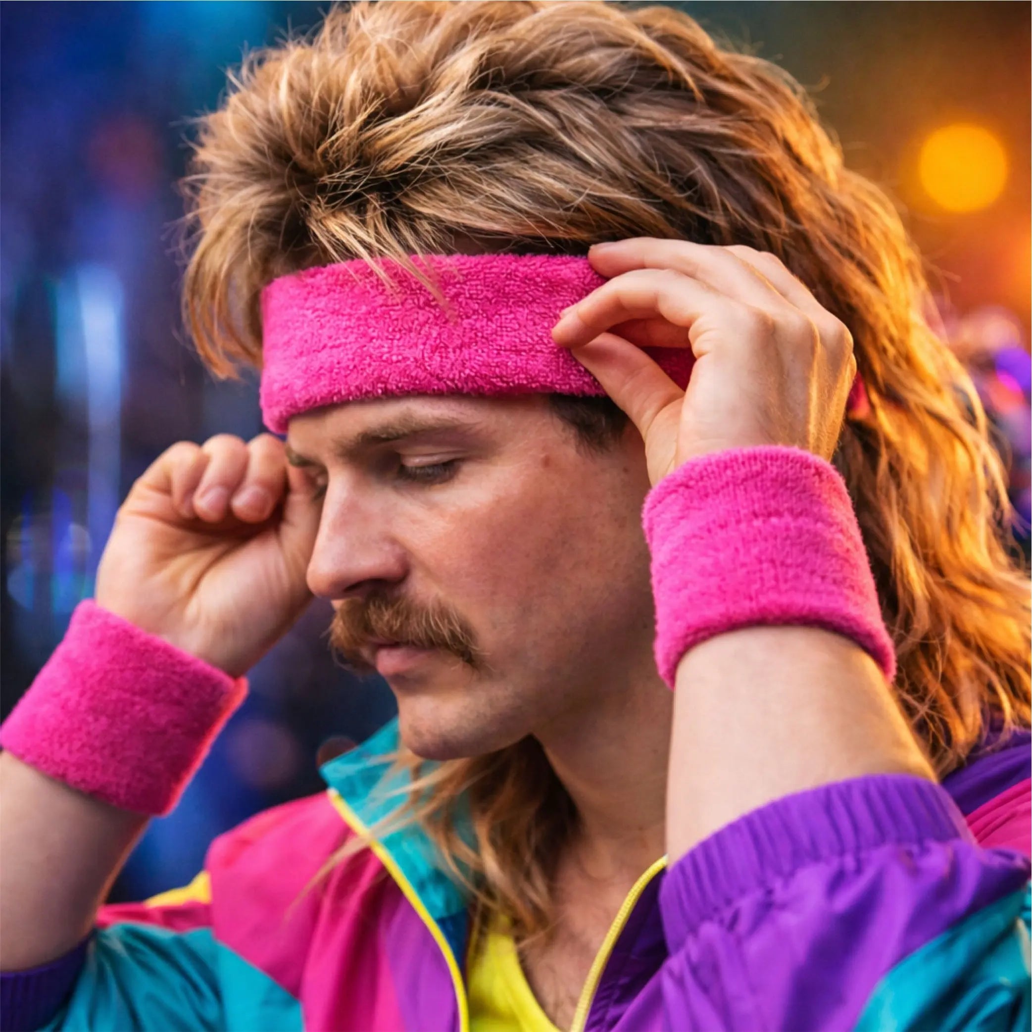 Schweißband – Sportliches Accessoire für 80er-Jahre Kostüme, Fasching ...