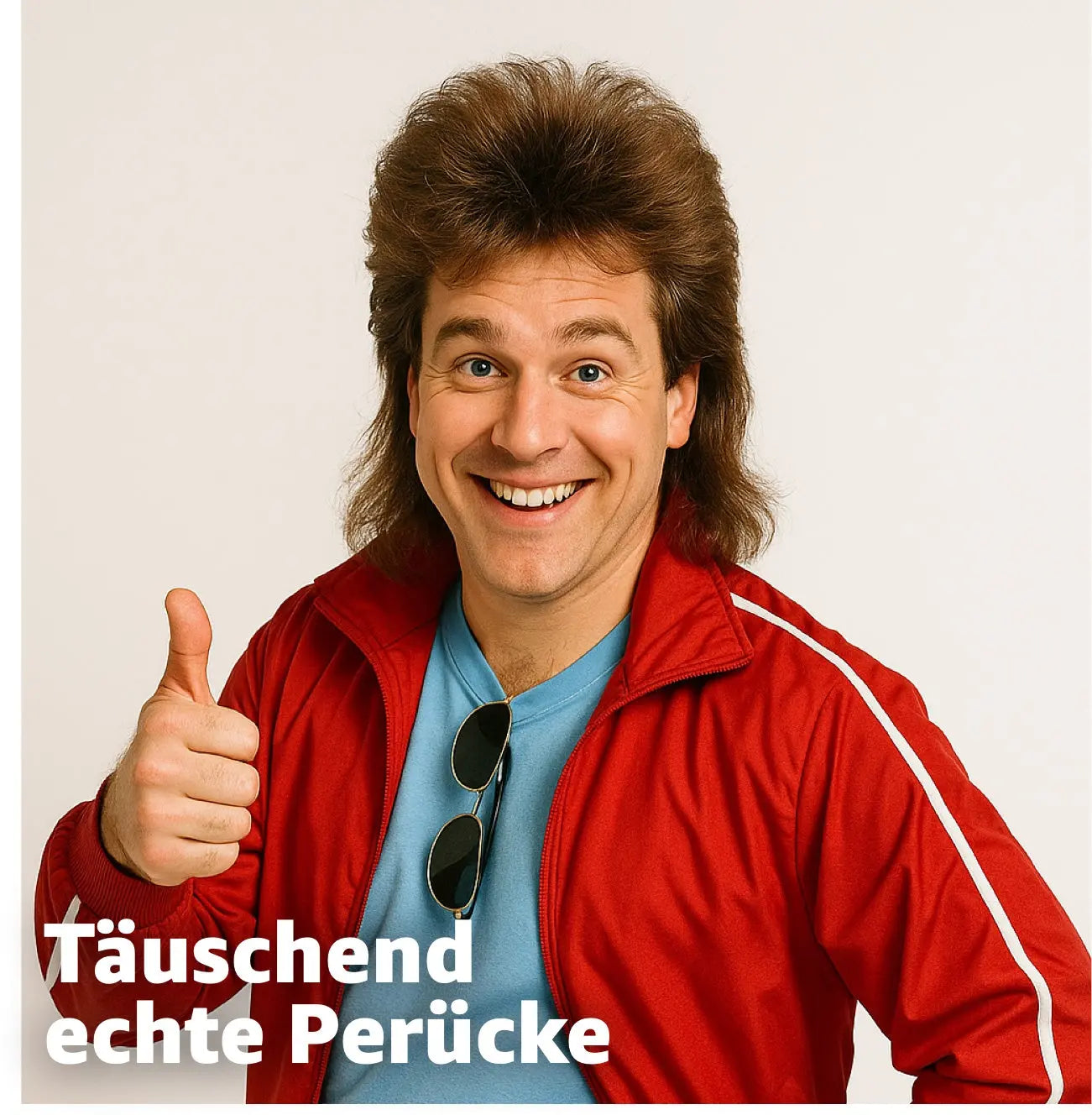 Vokuhila Perücke – 80er-Jahre Kultperücke für Fasching, Karneval & – TK ...